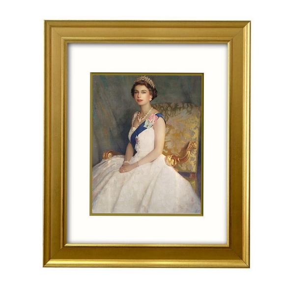 Vintage | Wall Decor | Queen Elizabeth Ii Art By Denis Quinton Fildes ...